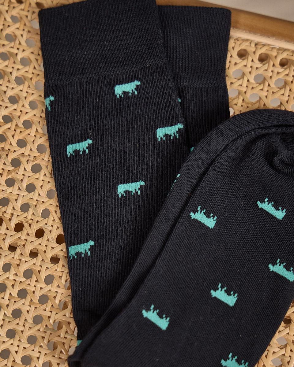 Chaussettes Billie bleu I Mise au Green